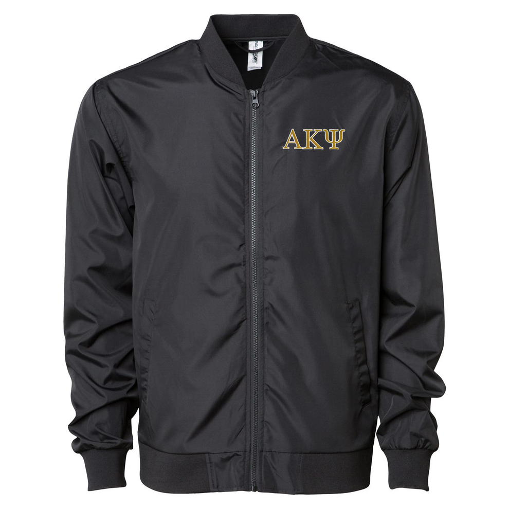 Greek Bomber Jacket, Embroidered Greek Letters - EXP52BMR - EMB ...