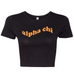 Sorority Poly-Cotton Crop, Wavy Nickname – Something Greek