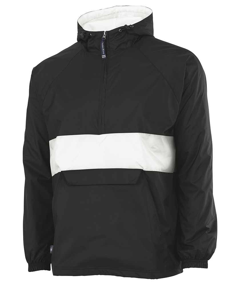 Greek Striped Pullover Jacket, 2-Color Embroidery | Greek Apparel ...
