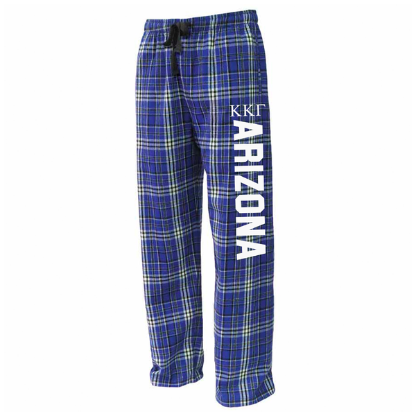Greek Flannel Pants, Printed Greek Letters and School - FLNP - CAD ...