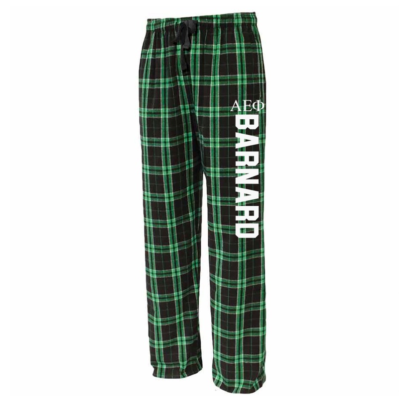 Greek Flannel Pants, Printed Greek Letters and School - FLNP - CAD ...