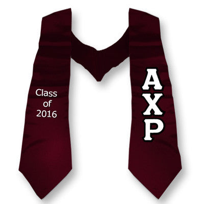 Alpha Chi Rho Graduation Stole with Twill Letters – Something Greek