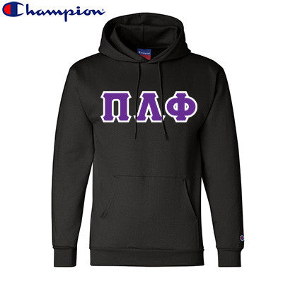 Pi Lambda Phi Champion Hooded Sweatshirt Greek Clothing – Something Greek