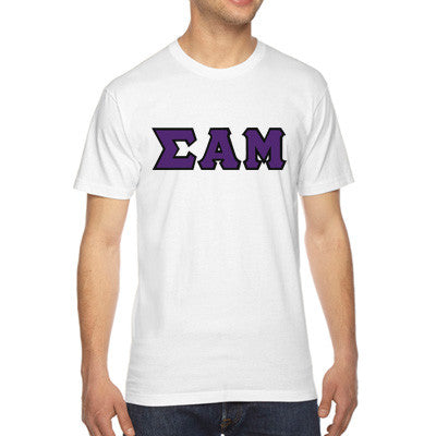 Sigma Alpha Mu Fraternity Jersey Tee - Custom Twill Greek Letters ...