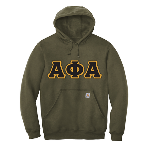 Carhartt® Greek Midweight Hooded Sweatshirt - CTK121 - TWILL ...