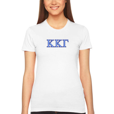 Kappa Kappa Gamma Embroidered Jersey Tee - Greek Merchandise ...