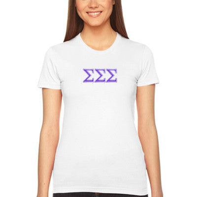Sigma Sigma Sigma Embroidered Jersey Tee - Gildan G640L - EMB ...