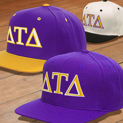 Delta Tau Delta Snapback with Embroidered Letters - Greek Gear ...