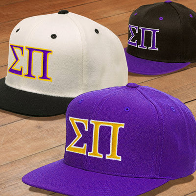 Sigma Pi Snapback with Embroidered Letters - Fraternity Clothing ...