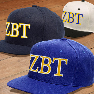 Zeta Beta Tau Snapback with Embroidered Letters - Fraternity Clothing ...