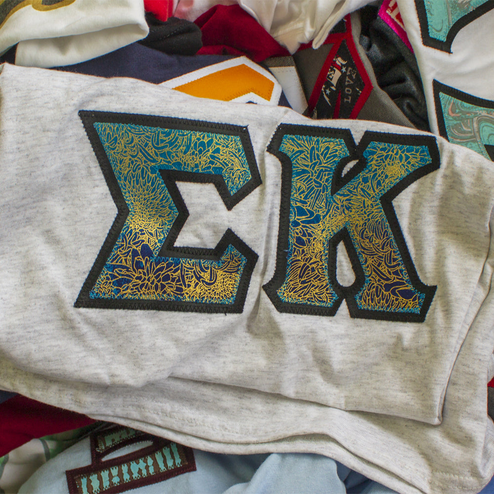 Sigma Kappa Letter T-Shirt Greek Gear and Merchandise – Something Greek