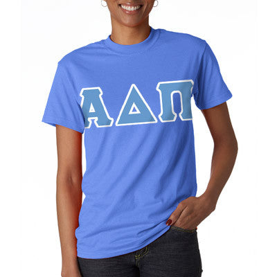 Alpha Delta Pi Sorority Letter T-Shirt Greek Clothing and Apparel ...