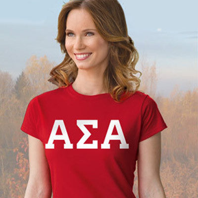 Alpha Sigma Alpha Sorority Ladies' Softstyle Printed T-Shirt ...