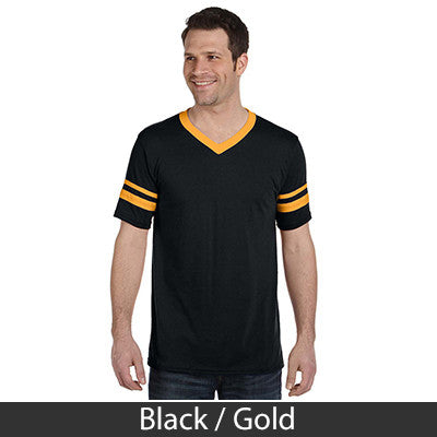 Alpha Phi Delta Fraternity Striped Twill T-Shirt Greek Merchandise ...