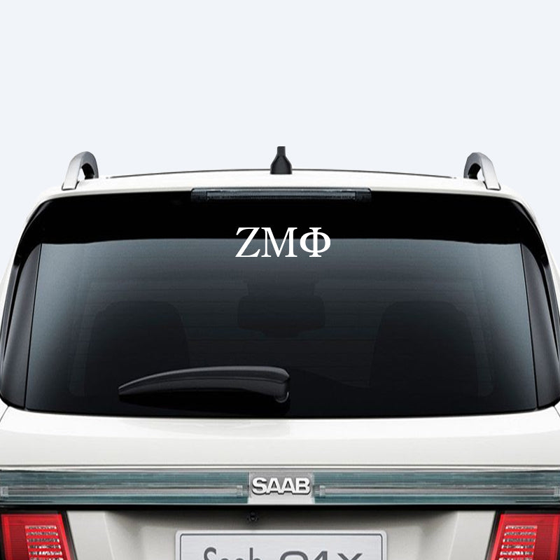 Zeta Mu Phi Car Sticker - CAD – Something Greek