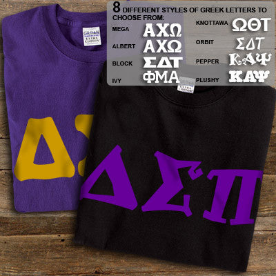 Delta Sigma Pi Fraternity 2 T-Shirt Pack Greek Clothing and Apparel ...