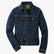Greek Stonewashed Indigo Denim Jacket, Embroidered Greek Letters - Por ...
