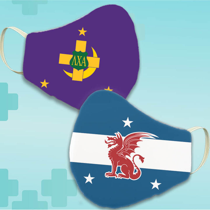 Sorority & Fraternity Reusable Cotton Face Masks | Something Greek