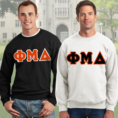 Phi Mu Delta Fraternity Crewneck Sweatshirt Package | Greek Apparel ...