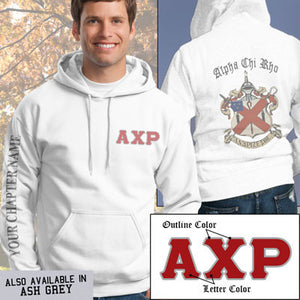 Alpha Chi Rho Fraternity Crest Sweatshirt Greek Clothing and Apparel ...