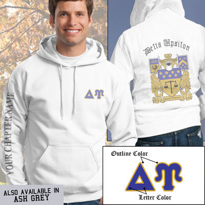 Delta Upsilon Fraternity Crest Sweatshirt Greek Clothing and Apparel ...