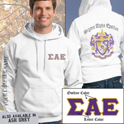 Sigma Alpha Epsilon Fraternity Crest Sweatshirt Greek Merchandise ...