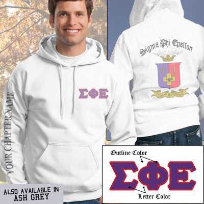 Sigma Phi Epsilon Fraternity Crest Sweatshirt Greek Clothing ...