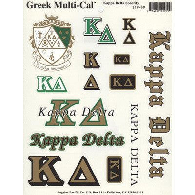 Kappa Delta Multi-Cal Stickers - Greek Accessories – Something Greek
