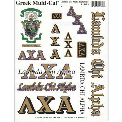 Lambda Chi Alpha Multi-Cal Stickers - Greek Merchandise – Something Greek