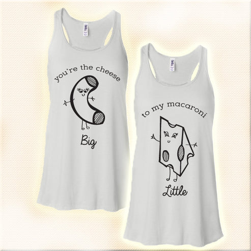 Mac & Cheese Flowy Sorority Tank - Bella B8800 - SUB – Something Greek
