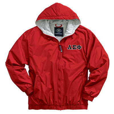 Alpha Sigma Phi Greek Fleece Lined Full Zip Jacket w/ Hood – Something ...