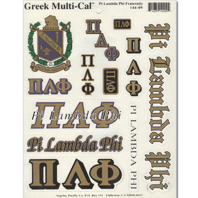 Pi Lambda Phi Multi-Cal Sticker - Greek Merchandise – Something Greek
