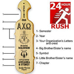 24-HR Greek Pointed Branded Paddle - Greek Paddles – Something Greek