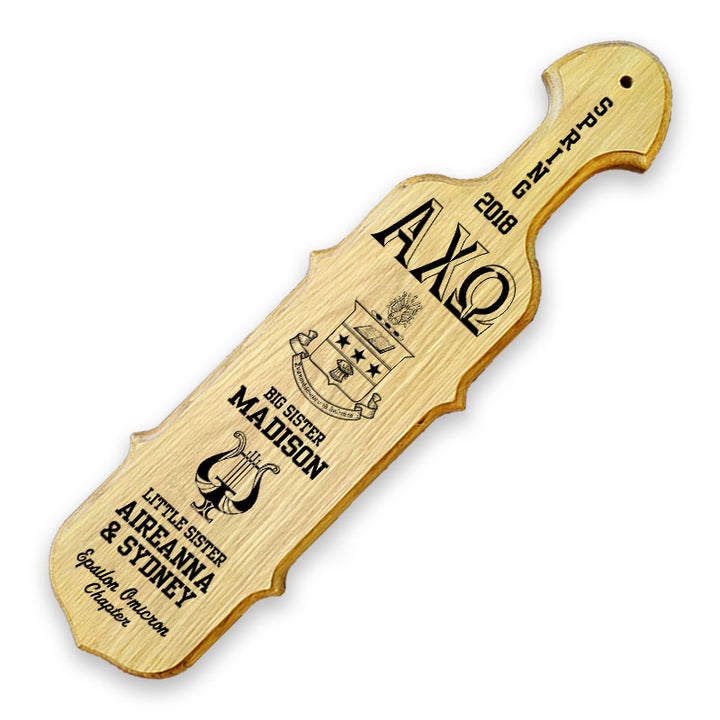 Custom Laser Engraved Fraternity & Sorority Paddles – Something Greek