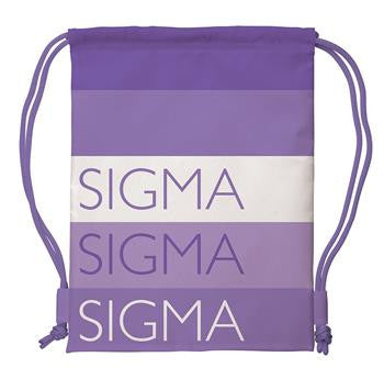 Sigma Sigma Sigma Drawstring Backpack - a1009 – Something Greek