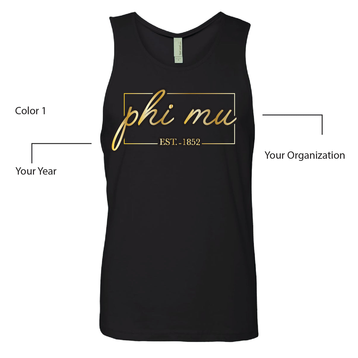 Scripty Box Tank - Next Level 3533 - CAD – Something Greek