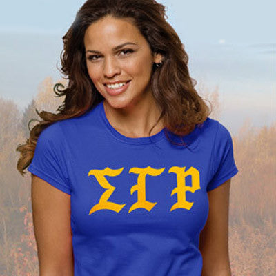 Sigma Gamma Rho Ladies' Softstyle Printed T-Shirt Greek Apparel ...
