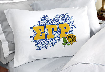 Sigma Gamma Rho Sorority Cheetah Print Pillow Greek Merchandise ...