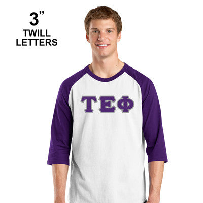 Fraternity Raglan Baseball Tee Greek Clothing and Apparel – Something Greek