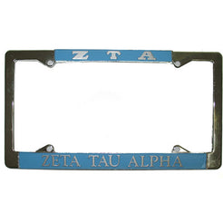 Zeta Tau Alpha License Plate Frame - Rah Rah Co. rrc – Something Greek