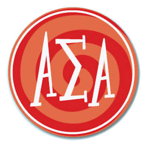Alpha Sigma Alpha Round Bumper Sticker - Greek Accessories – Something ...
