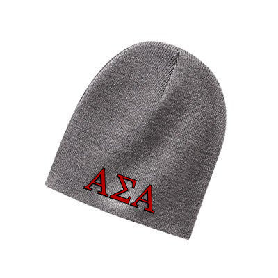 Alpha Sigma Alpha Sorority Beanie with Embroidery - Sorority Clothing ...
