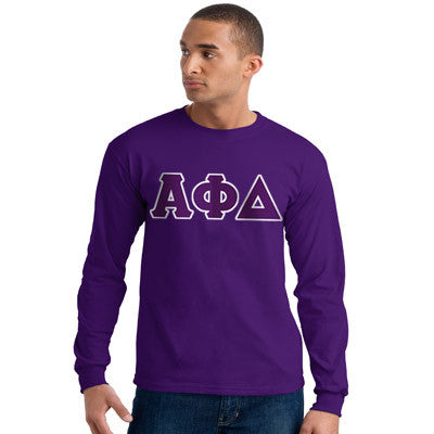 Alpha Phi Delta Long-Sleeve Shirt with Twill Greek Clothing and Apparel ...