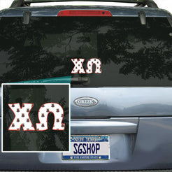 Chi Omega Mascot Car Sticker - Greek Accessories – Something Greek