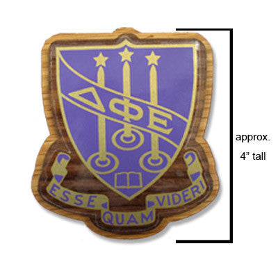 Delta Phi Epsilon Large Wooden Crest – Something Greek