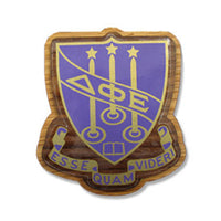 Delta Phi Epsilon Large Wooden Crest - 503 – Something Greek